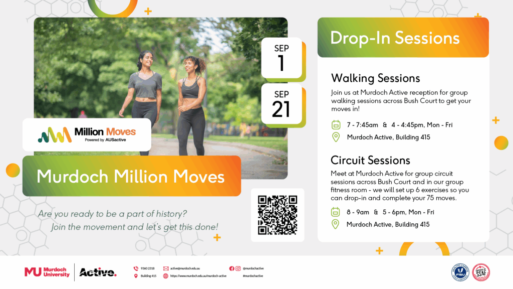 Murdoch University Walking Session - Million Moves - Get Started